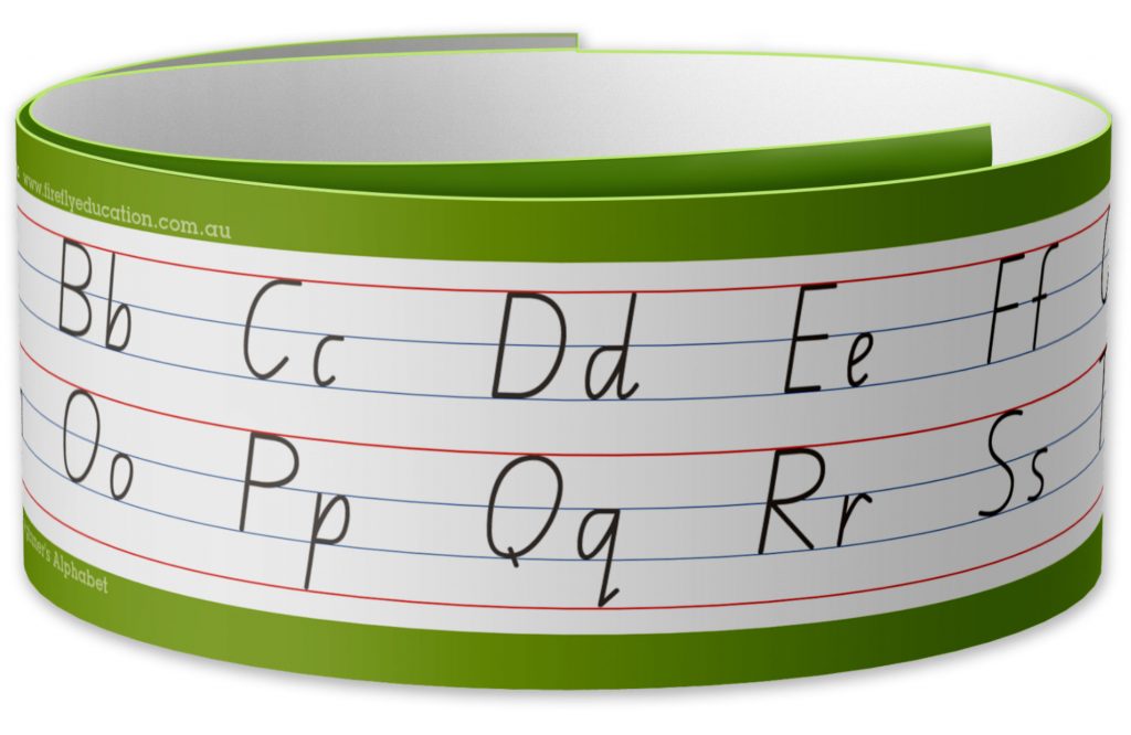 Writing Time Desk Strips (Queensland Beginner’s Alphabet) – Firefly ...